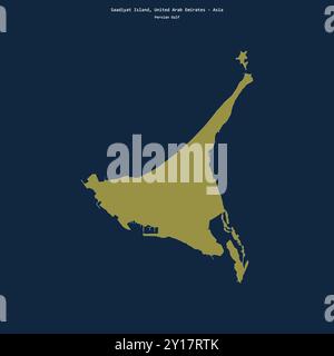 Saadiyat Island in the Persian Gulf - belonging to United Arab Emirates ...