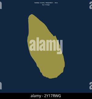 Sandwip Island in the Bay of Bengal - belonging to Bangladesh ...