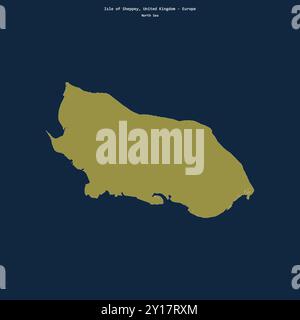 Isle of Sheppey in the North Sea - belonging to United Kingdom ...