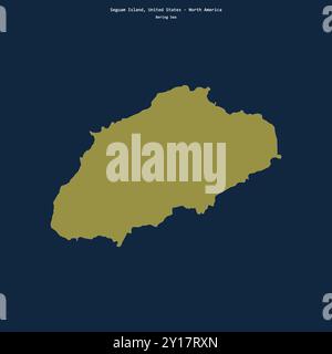 Seguam Island in the Bering Sea - belonging to United States. Described ...