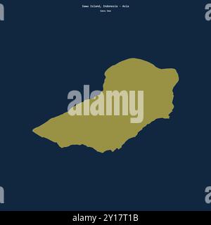 Sawu Island in the Savu Sea - belonging to Indonesia. Described ...