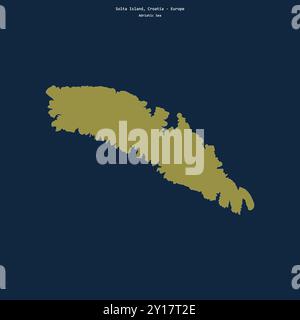 Solta Island in the Adriatic Sea - belonging to Croatia. Described ...