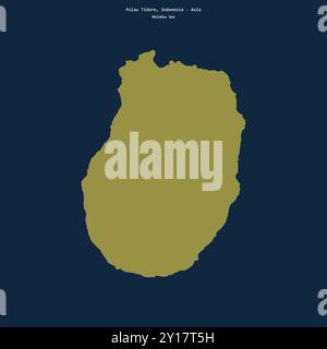 Pulau Tidore in the Molukka Sea - belonging to Indonesia. Described ...