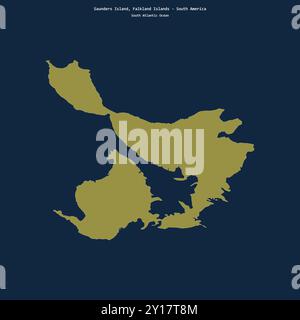 Saunders Island in the South Atlantic Ocean - belonging to Falkland ...