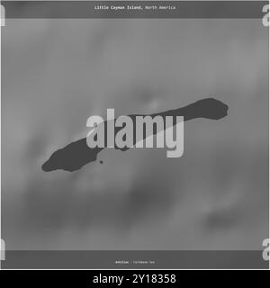 Little Cayman - Cayman Islands highlighted on a high resolution ...