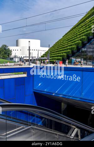 Green facade, consisting of over 30, 000 hornbeams, which form a hedge ...