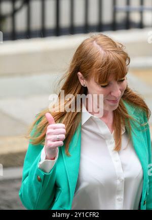 British Deputy Prime Minister Angela Rayner and technical director ...