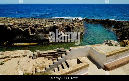 Palane Tower and Natural Pool of Marina Serra, Lecce,Puglia,Italy Stock ...