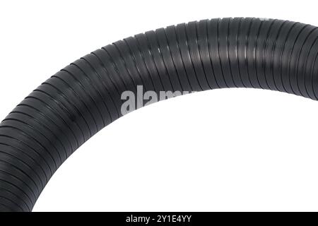 Curved Black Ribbed Plastic Tube Stock Photo - Alamy