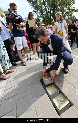 Pictured Lukas Hammer, a descendant of the Tugendhat family, paid ...