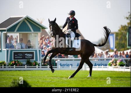 Harry Meade of Great Britain with Annaghmore Valoner during the first ...