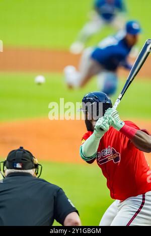 Atlanta Braves outfielder Michael Harris II (23) in the eighth inning ...