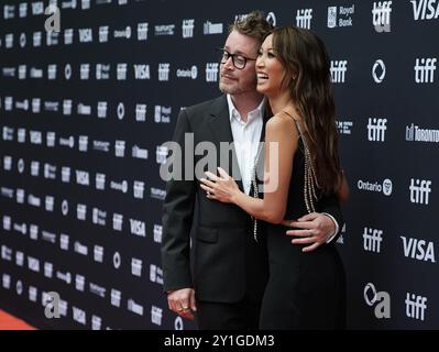 Brenda Song with partner Macaulay Culkin at the world premiere of the ...
