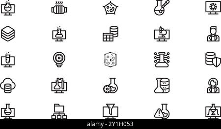Virtual lab icons High-Quality Vector Icons Collection with Editable ...