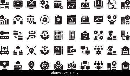 Remote working icons High-Quality Vector Icons Collection with Editable ...
