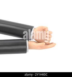 Cartoon help gesture asl. Hand gesture,palm and fist isolated. Non ...