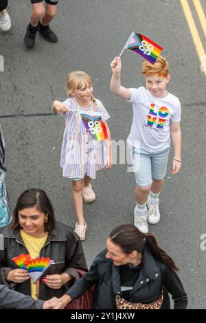 Torquay, UK. 7th Sep, 2024. Torbay MP Steve Darling, with his guide dog ...