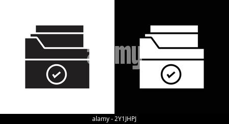 Files and Folders Security icon simple flat vector symbol outline ...
