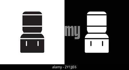 Water dispenser icon simple flat vector symbol outline collection set ...
