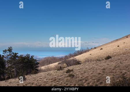 The peak of Slavnik in the spring season, Slovenia Stock Photo - Alamy