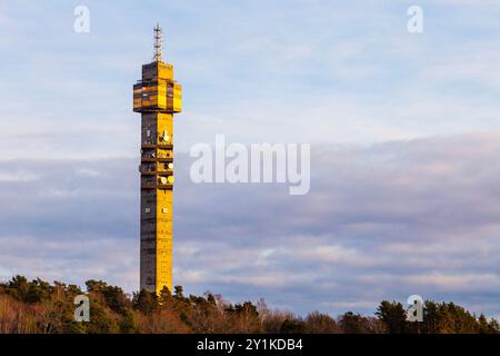Kaknästornet TV tower built in 1967 by architect Bengt Lindroos in ...
