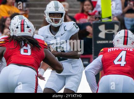 Maryland defensive lineman Jordan Phillips runs a drill at the NFL ...