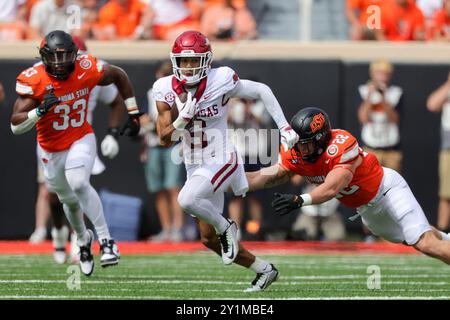 Oklahoma wide receiver Isaiah Sategna III in action during an NCAA ...