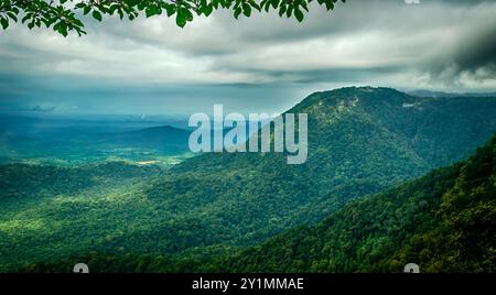 A beautiful view of Agumbe Ghats from a viewpoint, Karnataka Stock ...