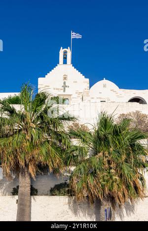 Greece, Cyclades Islands, Paros, Parikia, church Stock Photo - Alamy