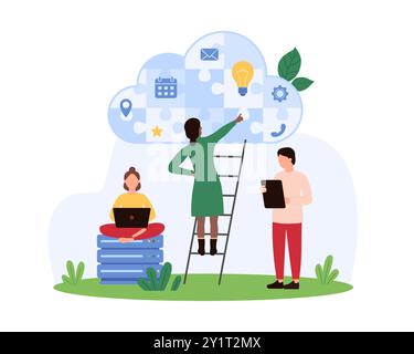 Gear and light bulb inside communication bubbles design, Message ...