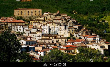 Calvello,ancient village and bridge of Sant'Antuono,Potenza,Basilicata ...