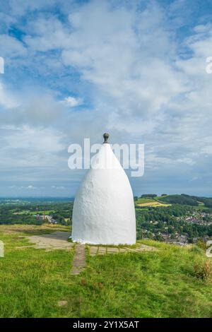 Hilltop view of iconic White Nancy monument Stock Photo - Alamy