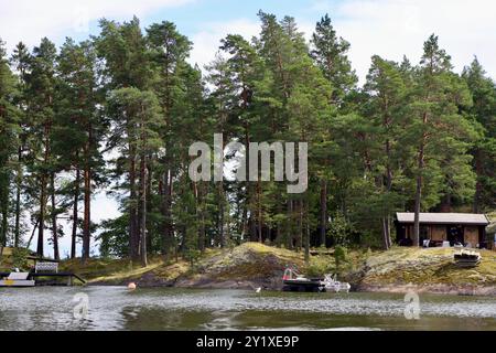 Pellinge archipelago on southern coast of Finland on Suomenlahti, Bay ...