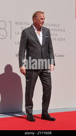 VENICE, ITALY - SEPTEMBER 07: Kevin Costner and Sienna Miller attend ...