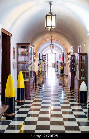 Military Museum of Menorca, old barracks of Cala Corb, central square ...