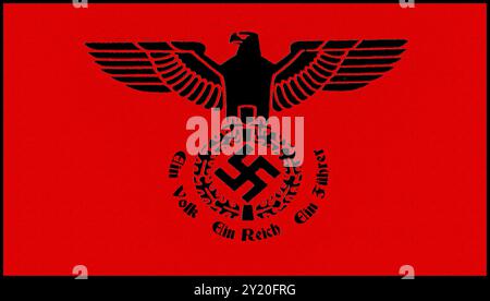 1930s Adolf Hitler "Ein Volk, Ein Reich, Ein Führer" poster Stock Photo ...