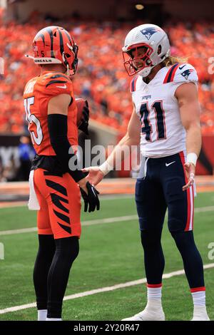 New England Patriots safety Brenden Schooler (41) takes the field prior ...