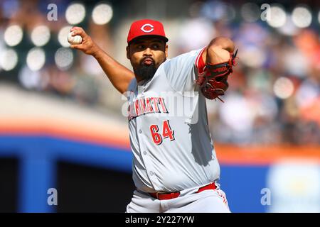 Cincinnati Reds pitcher Tony Santillan (64) celebrates with catcher ...