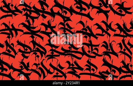 Hip-hop Gothic Alphabet. Rap lettering straight outta compton. Black ...