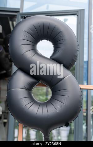 Number 8: Glass Reflection as an Infinity Sign – Black and White with ...