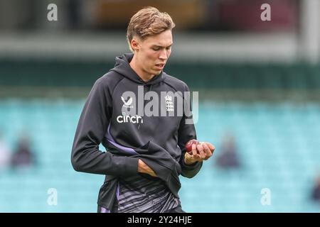 Josh Hull of England during the 3rd Rothesay Test Match Day Two England ...