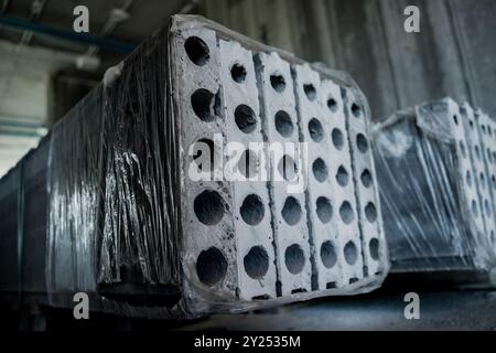 A large stack of concrete slabs on a construction site Stock Photo - Alamy