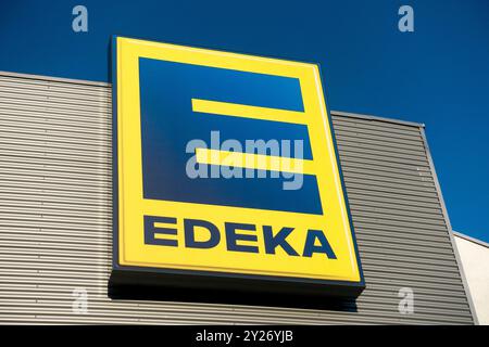 Edeka Sign Supermarket Germany Europe Retail Chain Stock Photo - Alamy