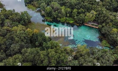 Aerial view of Rainbow Springs in north central Florida Stock Photo - Alamy