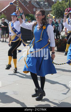 Whitby North Yorkshire August 21st 2024 Morris Dances dancing at Whitby ...