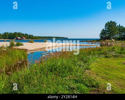 Landscape in Norrfjarden, Nordmaling, Sweden Stock Photo - Alamy