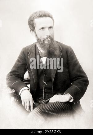 1885 c, ITALY : The italian university professor, physicist and ...
