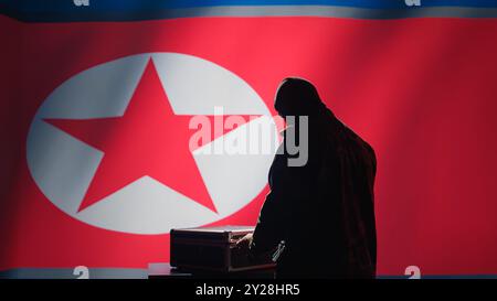 North Korean air defense operator uses radar detecting missile attacks ...