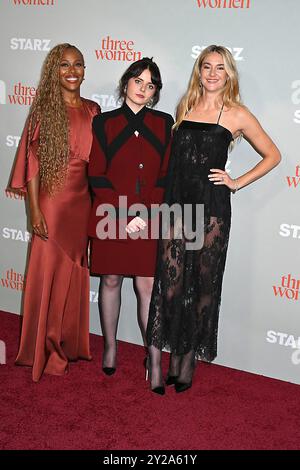 DeWanda Wise, Gabrielle Creevy and Shailene Woodley attend the STARZ 's ...