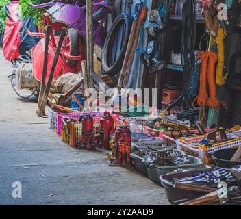 Balikpapan, Indonesia - June 26th, 2024. They are shopping at the ...